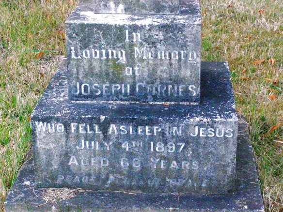 Memorial Inscriptions: Cornes | Waters Upton One-Place Study